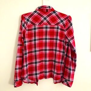 Tops | Preppy Red Plaid Polo Shirts | Poshmark